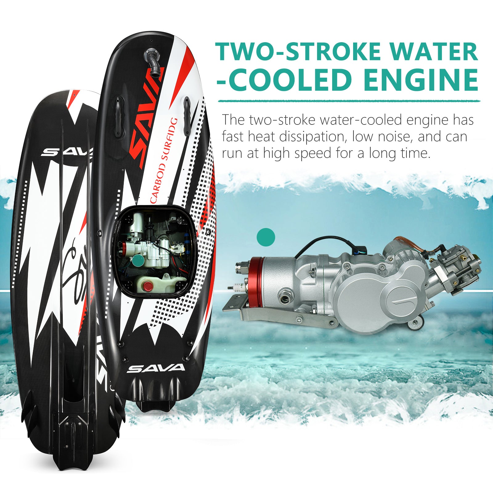 Petrol Gas Powered Surfboard|Motorized Surfboards-SAVA Power